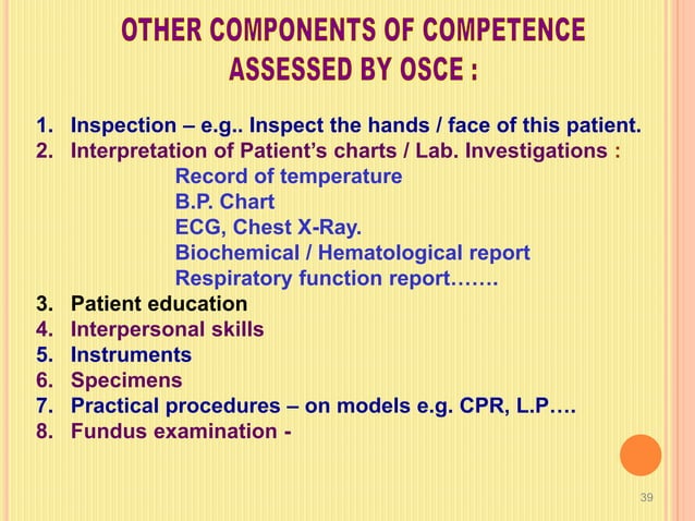 Objective Structured Practical/Clinical Examination | PPTX ...
