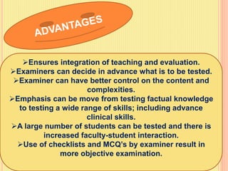 Objective Structured Practical/Clinical Examination | PPTX
