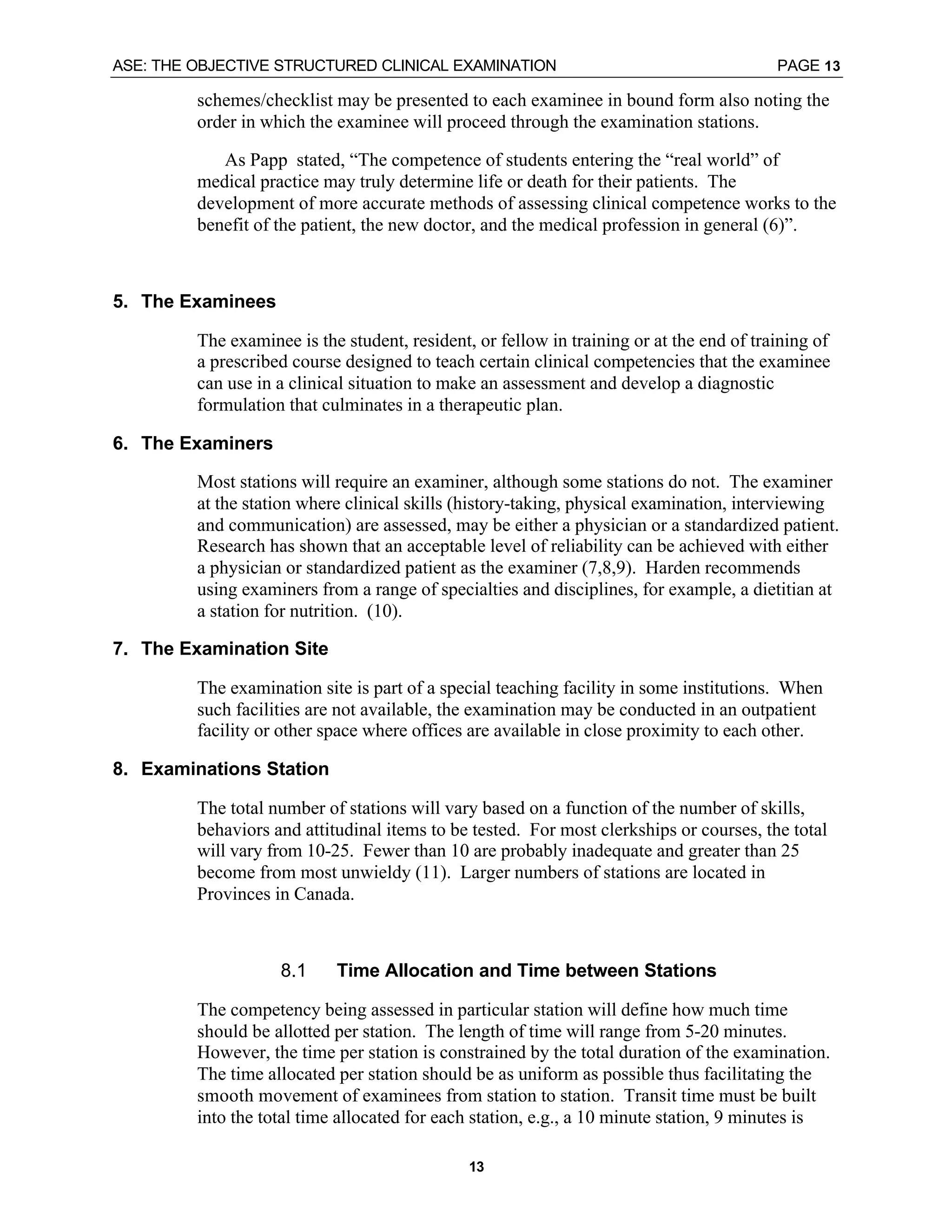 Objective structuredclinicalexam | PDF