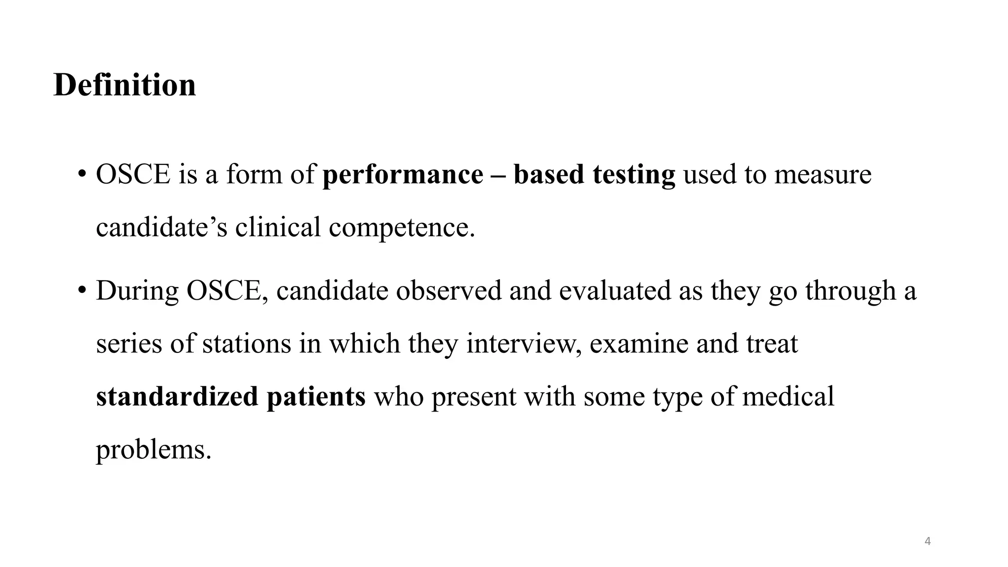 Objective Structured Clinical Examination (OSCE) | PPTX
