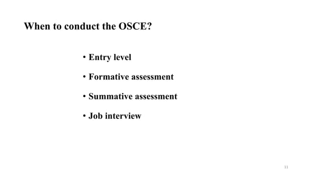 Objective Structured Clinical Examination (OSCE) | PPTX | Medical Tests ...