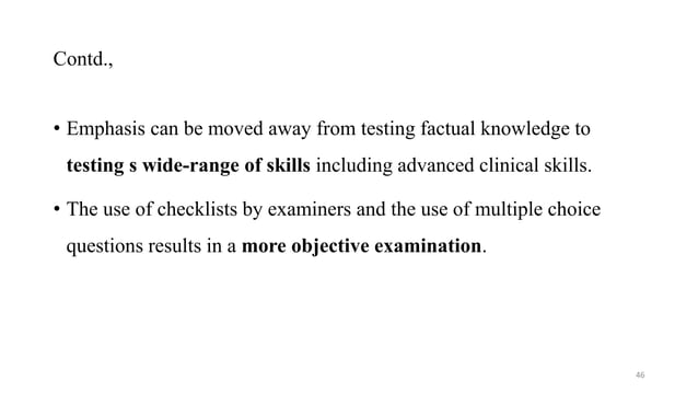 Objective Structured Clinical Examination (OSCE) | PPTX | Medical Tests ...