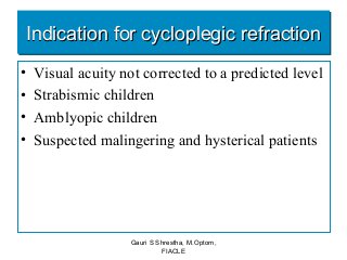 Objective, subjective and cyclopegic refraction | PPT