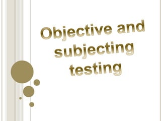 Objective test | PPTX