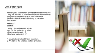 Objective test,,,Assessment of education | PPT