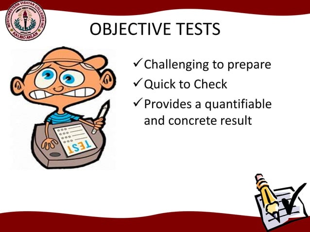 Objective test edu4 | PPTX | Educational Assessment | Education
