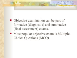 Objective Test Guide | PPT