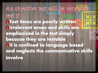Objective testing | PPT