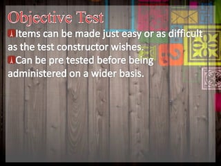 Objective testing | PPT