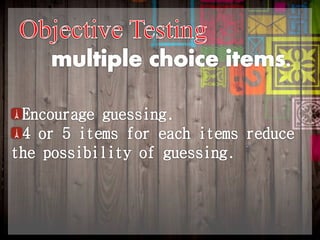 Objective testing | PPT