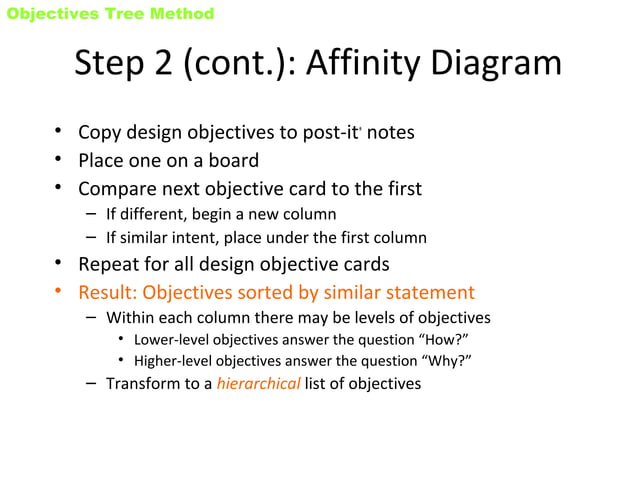 Objective tree method | PPT