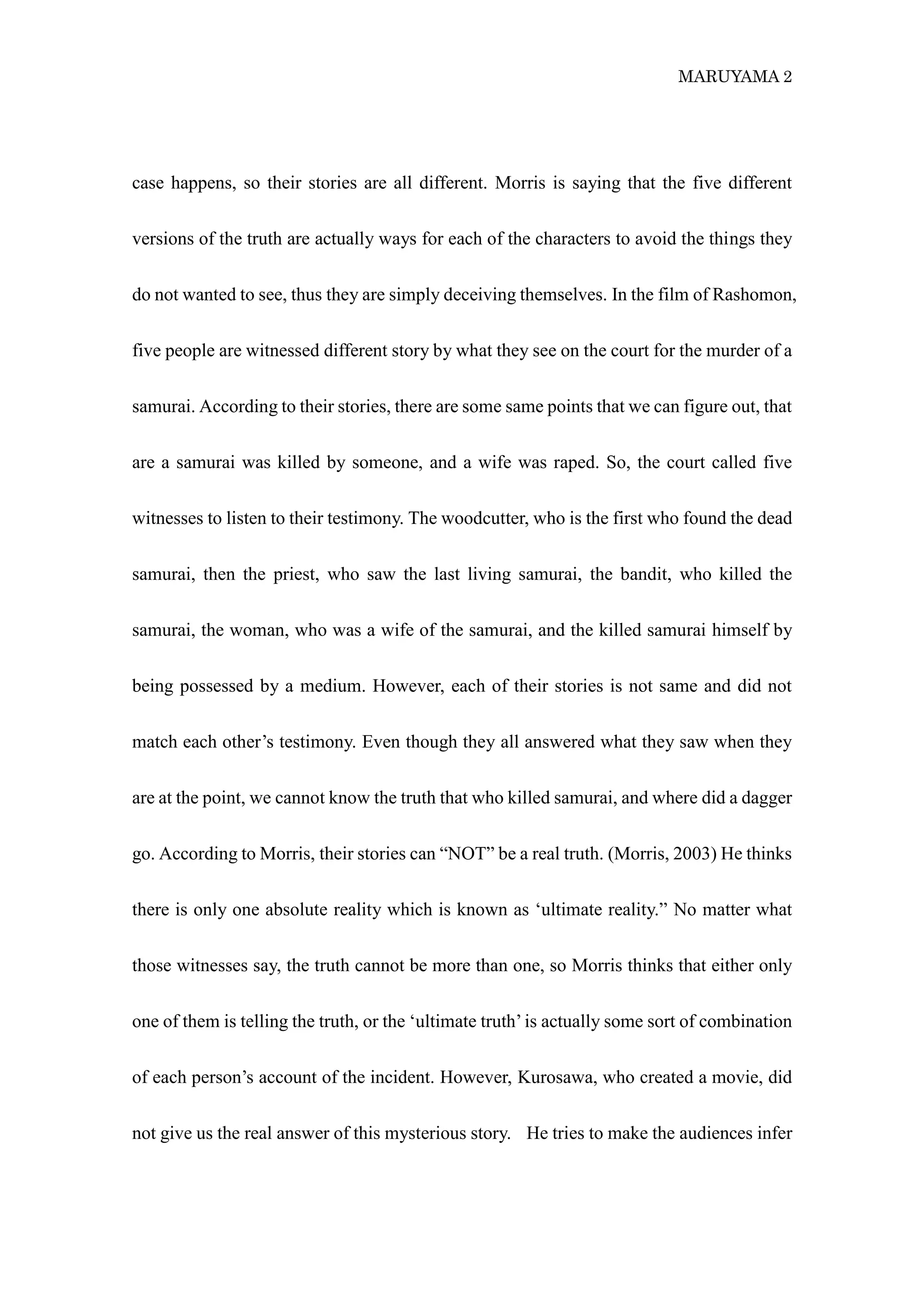 Objective truth versus subjective truth (revised) | DOCX | Documentary ...