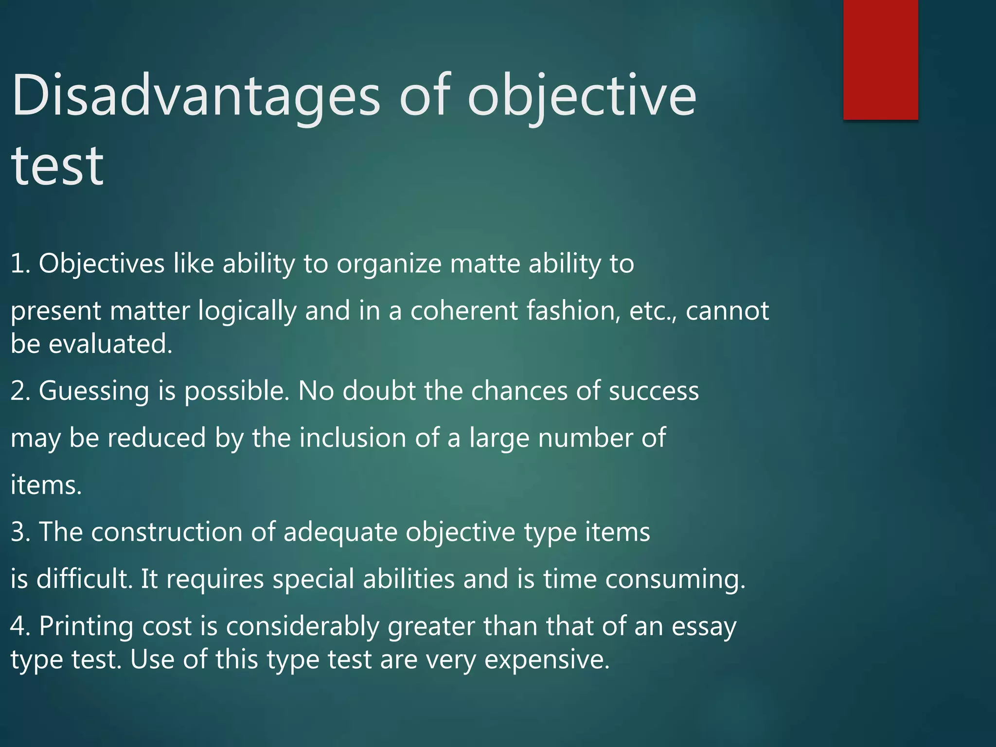 Objective type test | PPTX