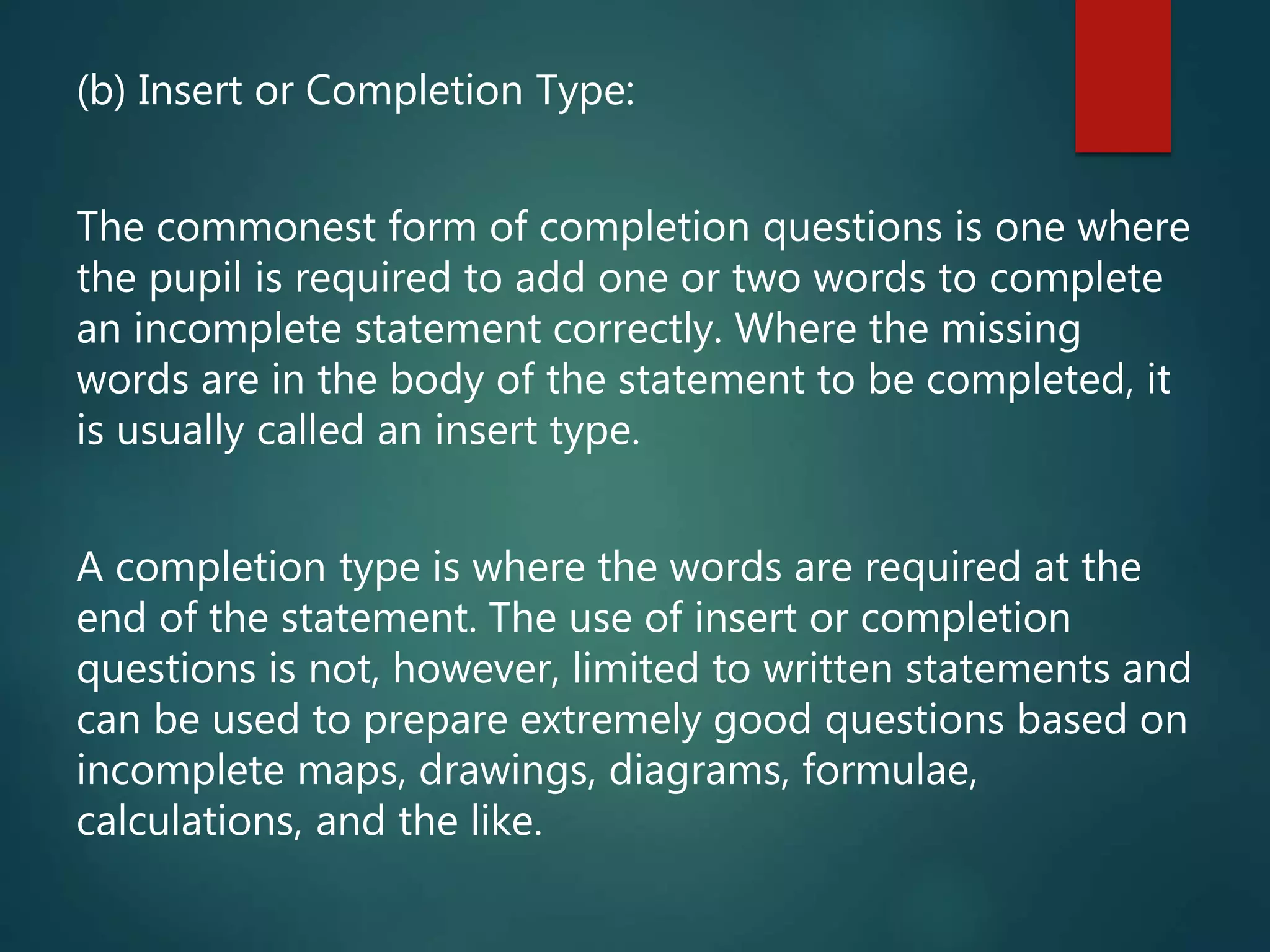 Objective type test | PPTX