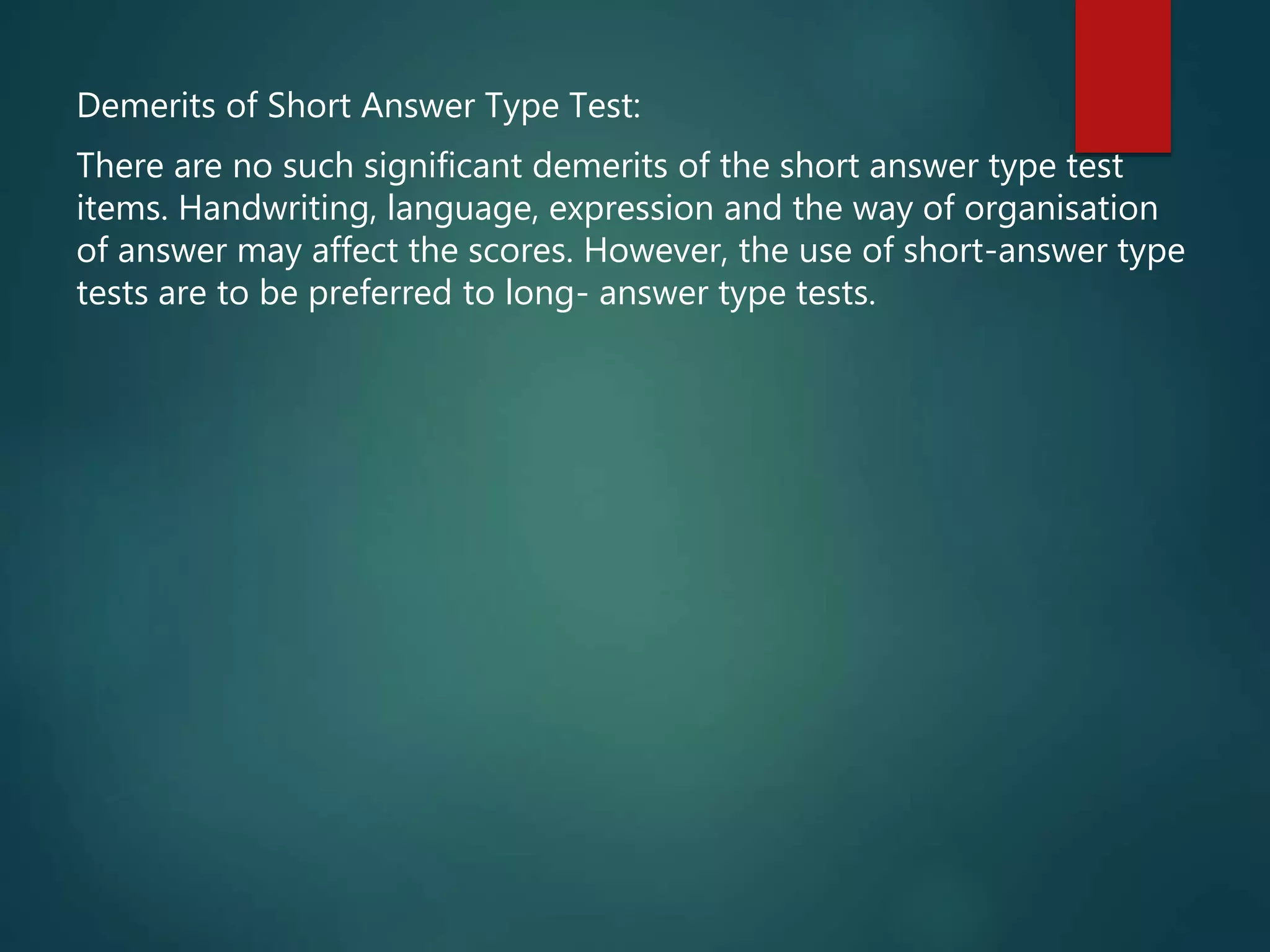 Objective type test | PPTX
