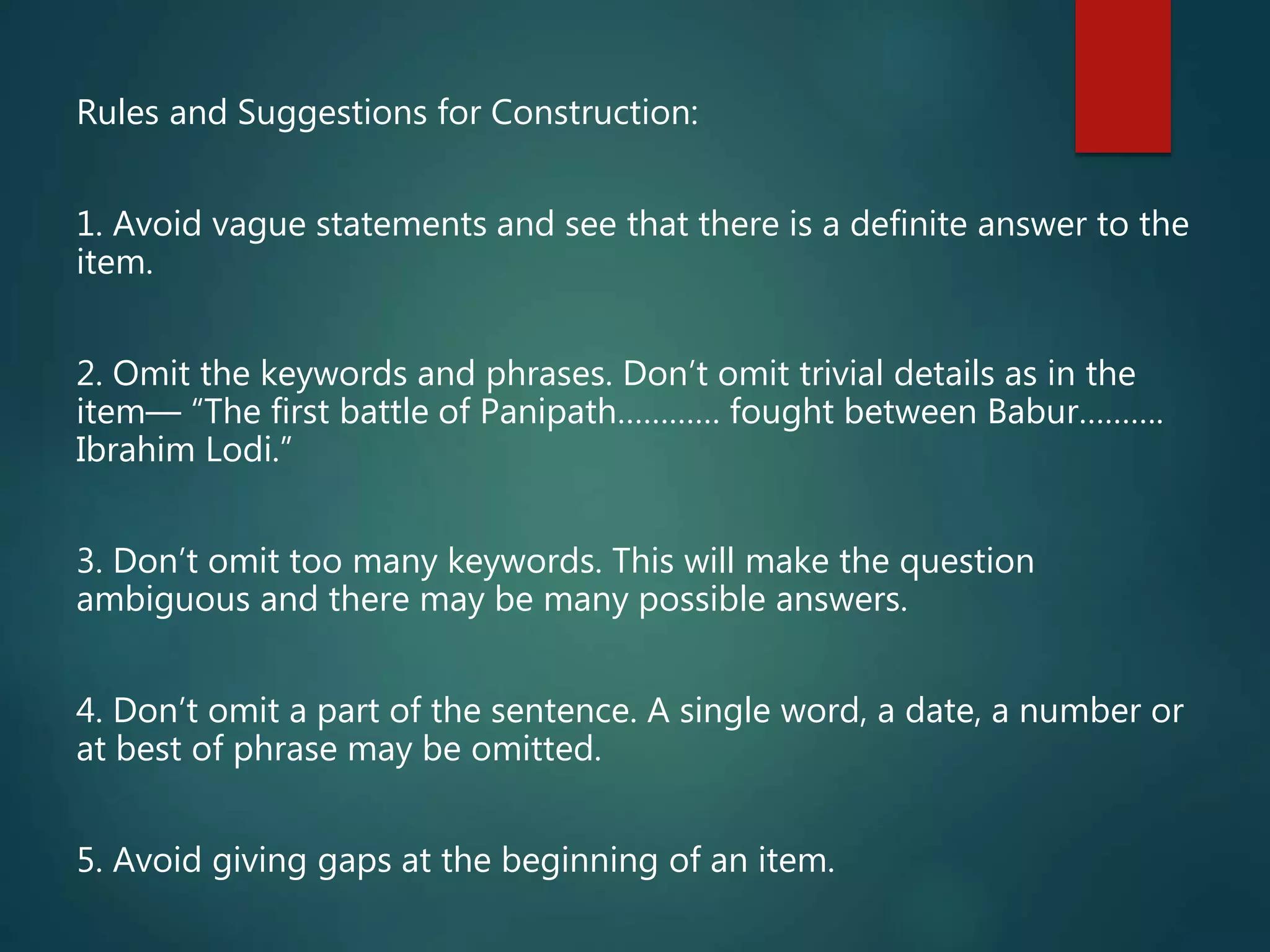 Objective type test | PPTX