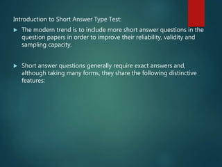 Objective type test | PPTX