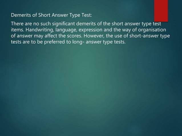 Objective type test | PPTX