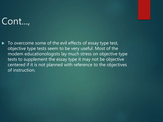 Objective type test | PPTX