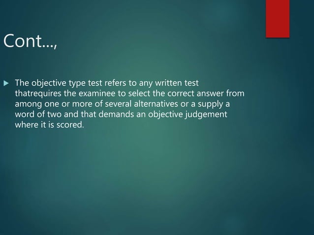 Objective type test | PPTX