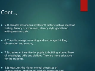 Objective type test | PPTX