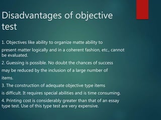 Objective type test | PPT