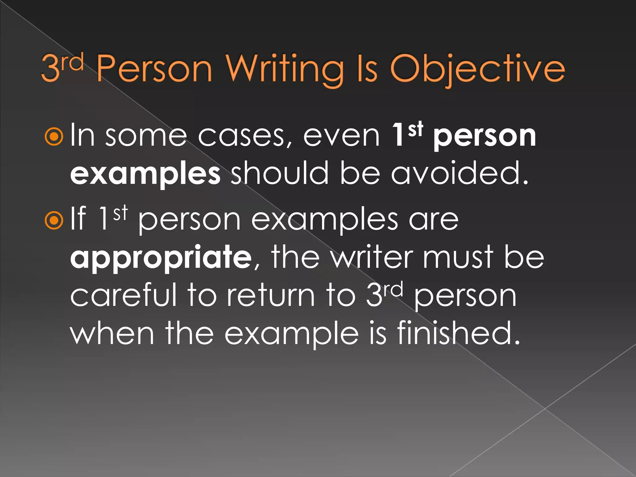 Objective Writing | PPT