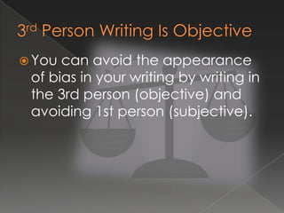 Objective Writing | PPT