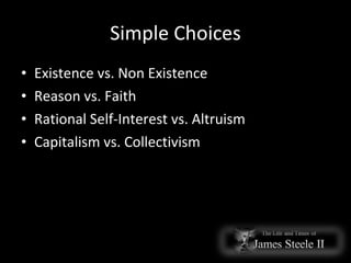 Objectivism philosophy for life on earth | PPT