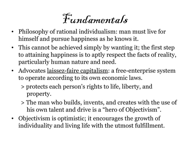 Objectivism | PPT