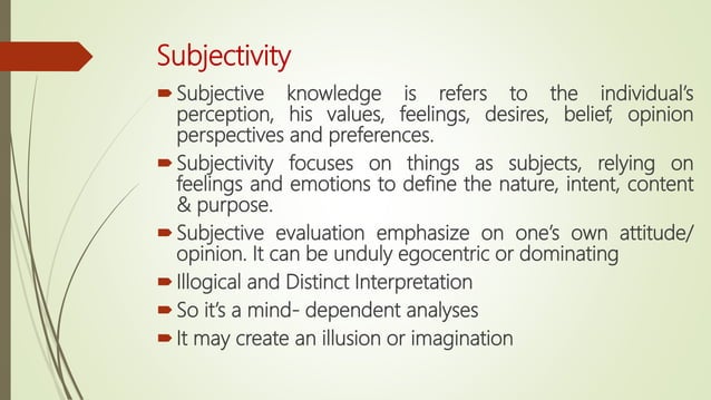 Objectivity and subjectivity in social science research | PPTX