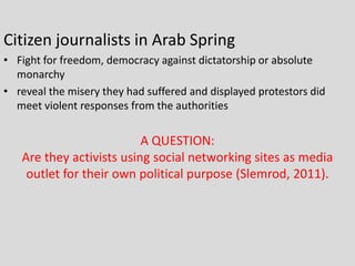 Objectivity of citizen journalismR | PPT