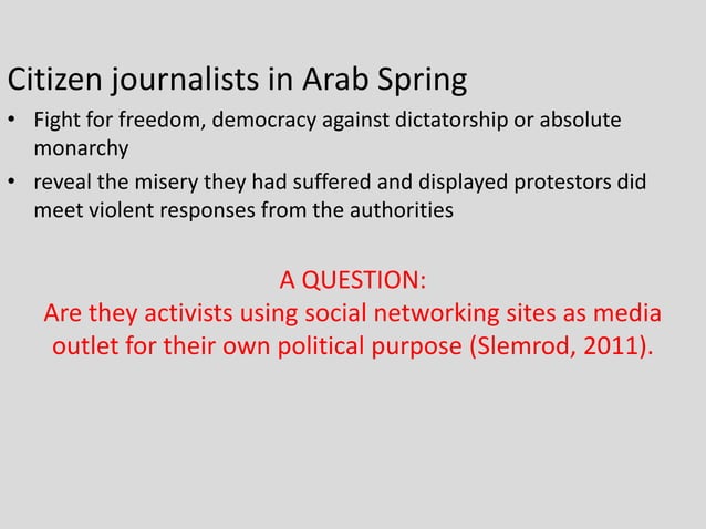 Objectivity of citizen journalismR | PPT