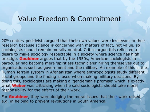 Objectivity & Values in Sociology | PPTX | Science
