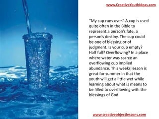 Object Lesson - An Overflowing Cup | PPTX