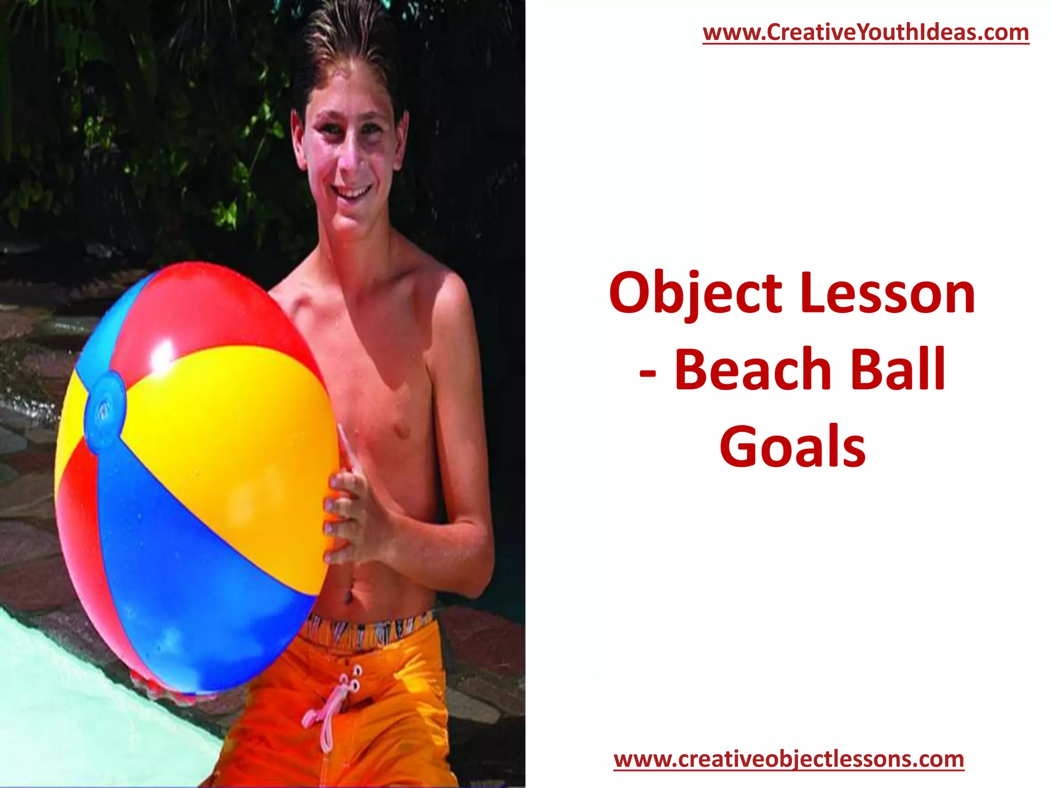 Object Lesson - Beach Ball Goals | PPTX