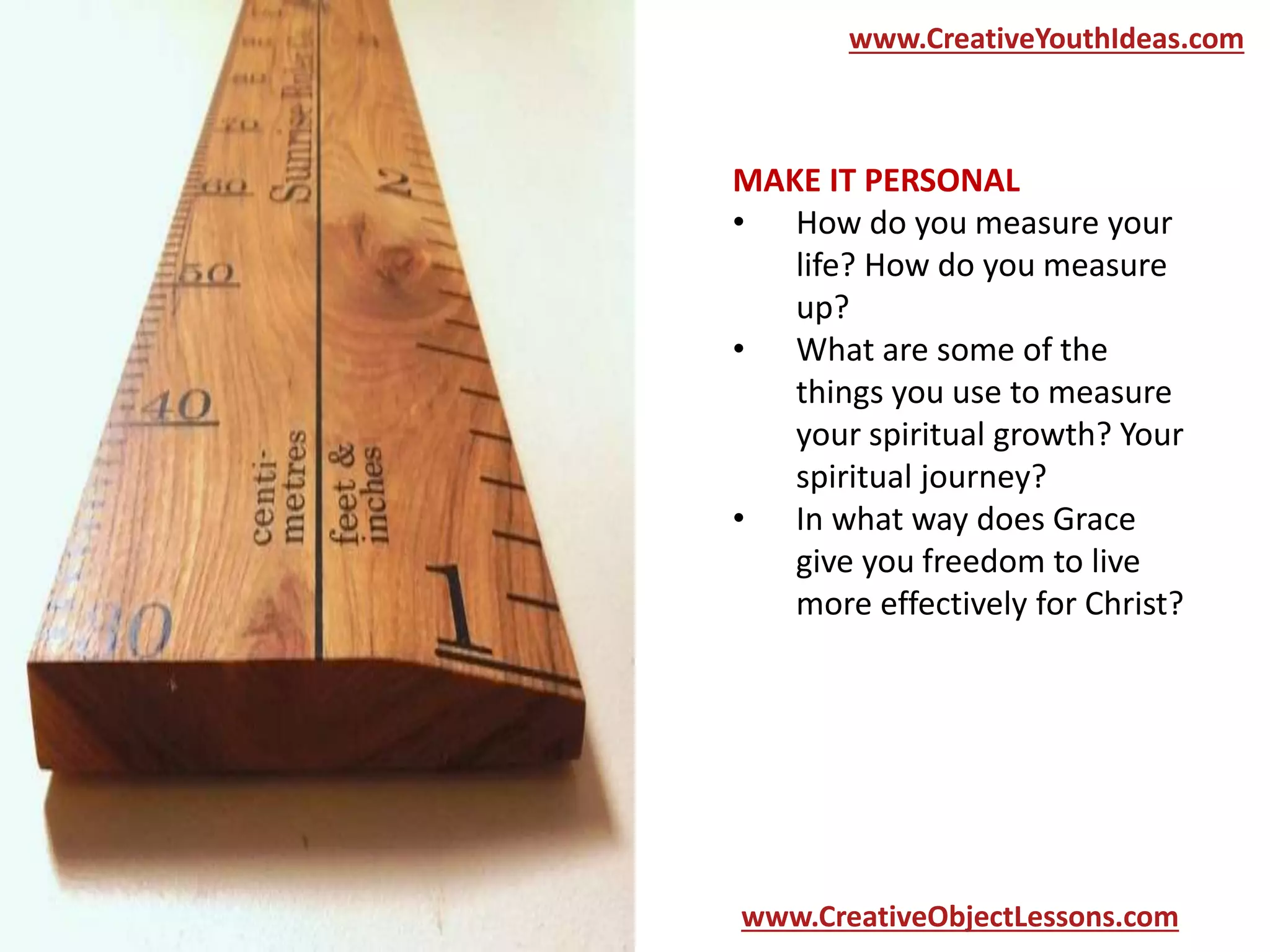 Object Lesson - Spiritually Measuring Up | PPTX