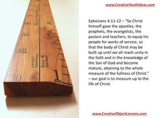 Object Lesson - Spiritually Measuring Up | PPTX