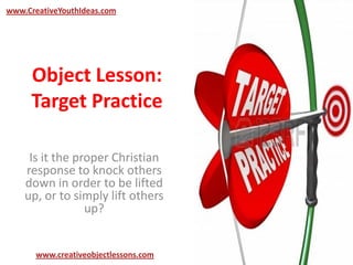 Object Lesson: Target Practice | PDF | Christianity | Religion ...