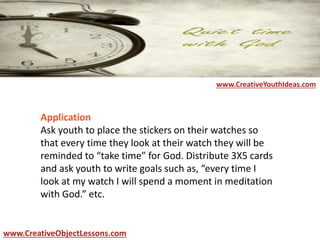 Object Lesson - Time for God | PPTX