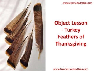 Object Lesson - Turkey Feathers of Thanksgiving | PPTX | National ...