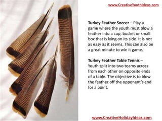 Object Lesson - Turkey Feathers of Thanksgiving | PPTX | National ...