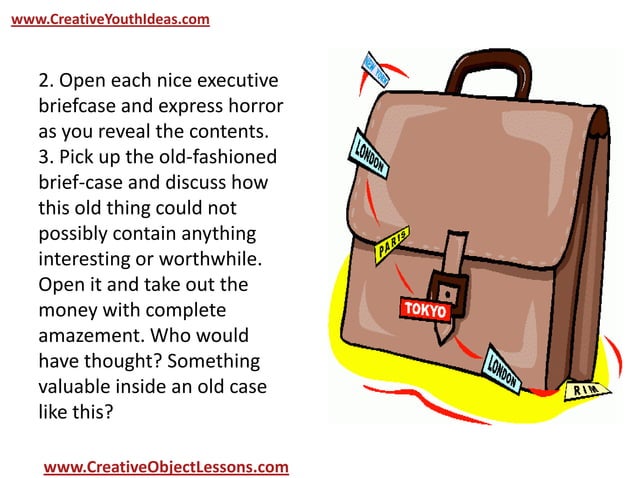 Object Lesson for Kids - Briefcases | PPT
