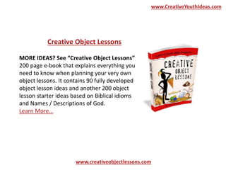 Object Lesson for Kids - Connect-the-Dots | PPTX