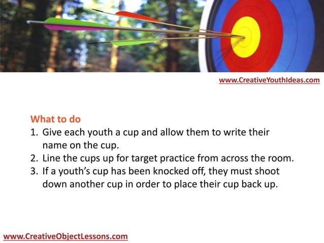 Object Lesson for Kids - Target Practice | PPT