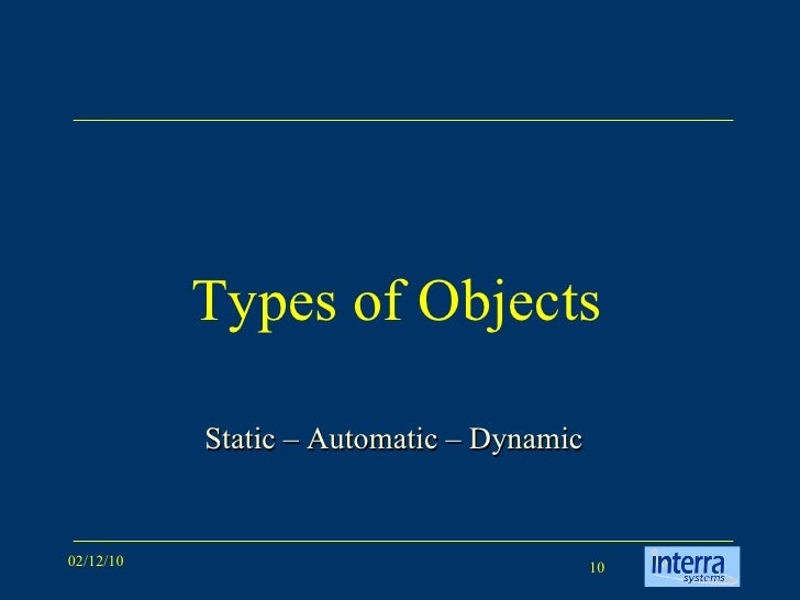 Object Lifetime In C C++ Object Lifetime In C C++