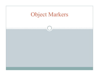 Object markers and reflector unit marking | PDF