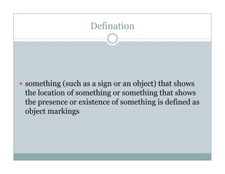Object markers and reflector unit marking | PDF