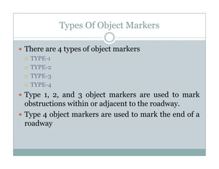 Object markers and reflector unit marking | PDF