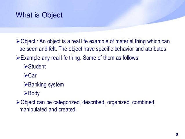 Modeling- Object, Dynamic and Functional